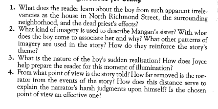 Solved 1. What does the reader learn about the boy from such | Chegg.com
