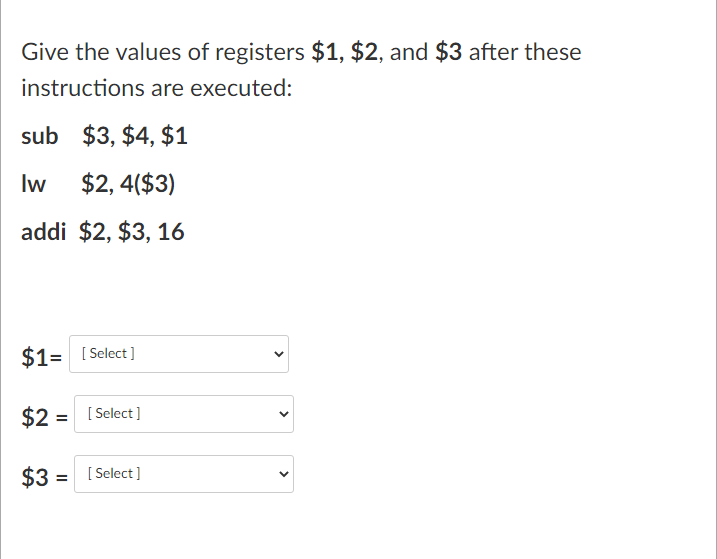 Solved Use the register and memory values in the tables | Chegg.com
