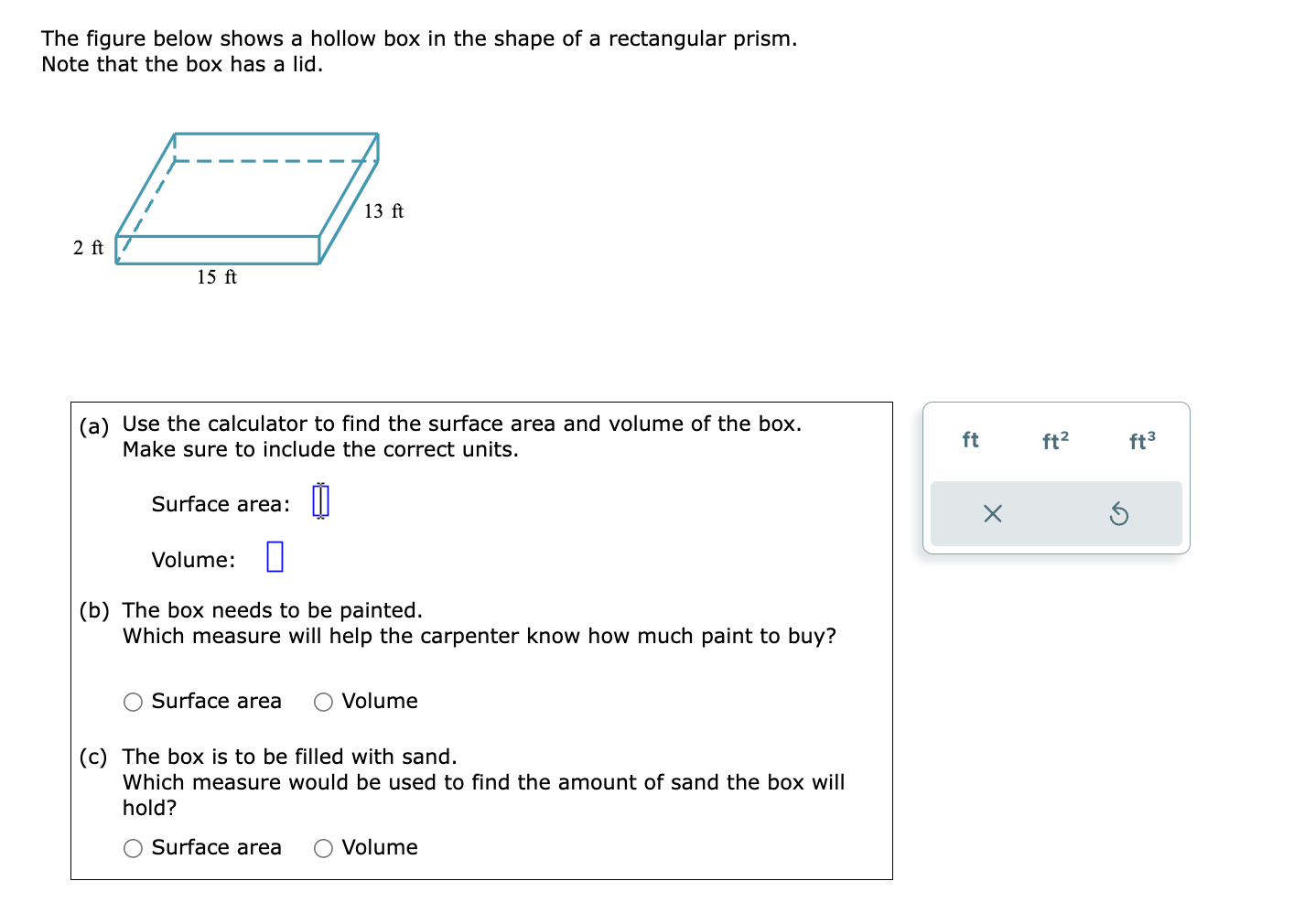 Solved The figure below shows a hollow box in the shape of a | Chegg.com