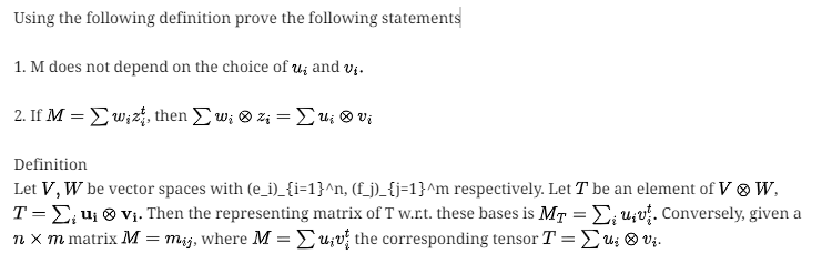 Solved Using the following definition prove the following | Chegg.com