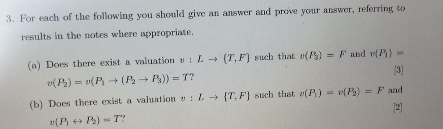 Solved 3. For each of the following you should give an | Chegg.com
