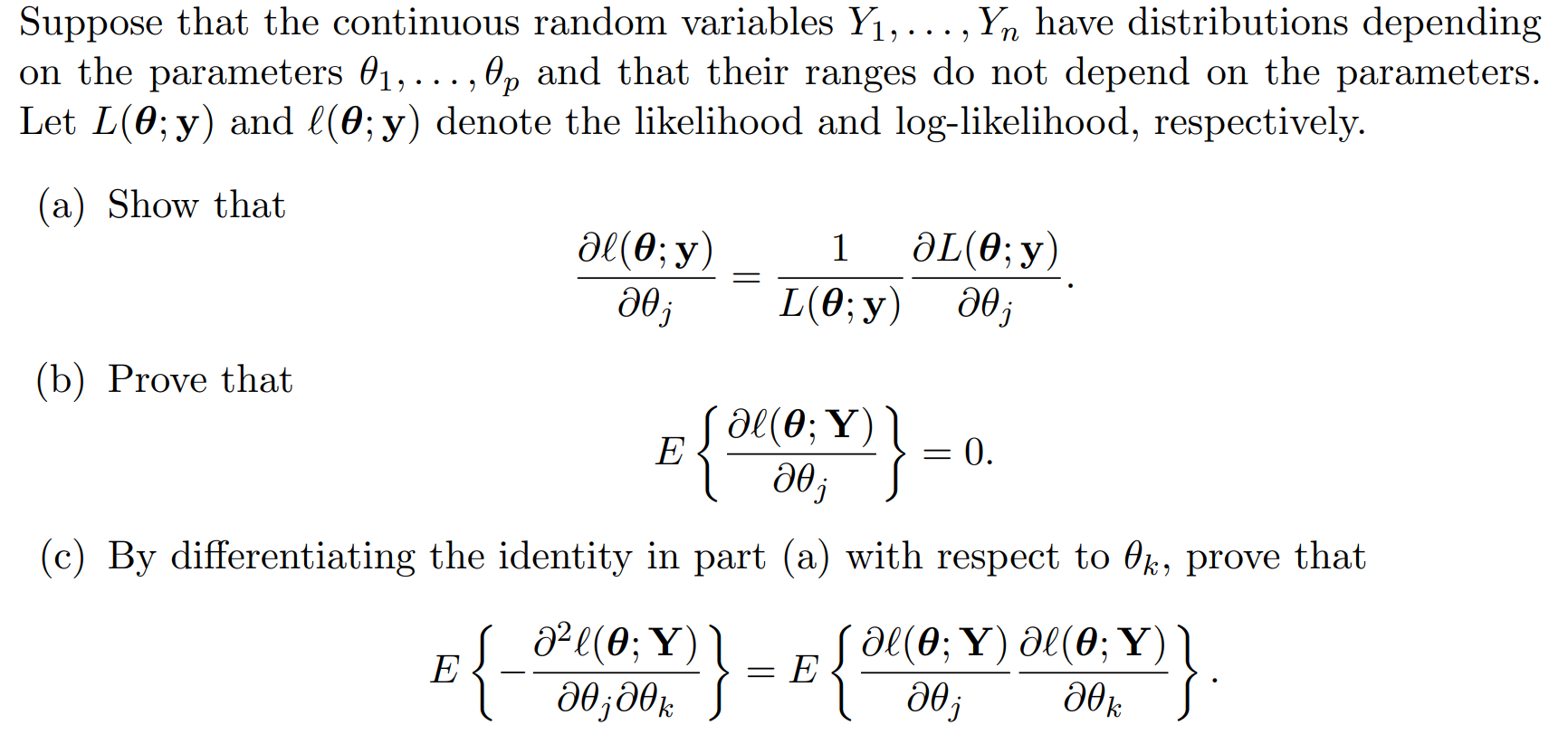 Solved Suppose that the continuous random variables Y1, ..., | Chegg.com