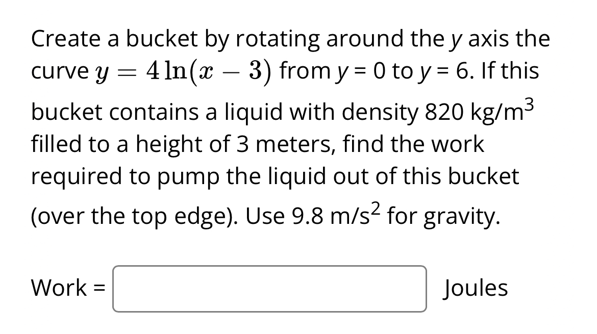 Solved Create a bucket by rotating around the y axis the | Chegg.com