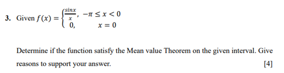 Solved Given f(x)={xsinx,0,−π≤x