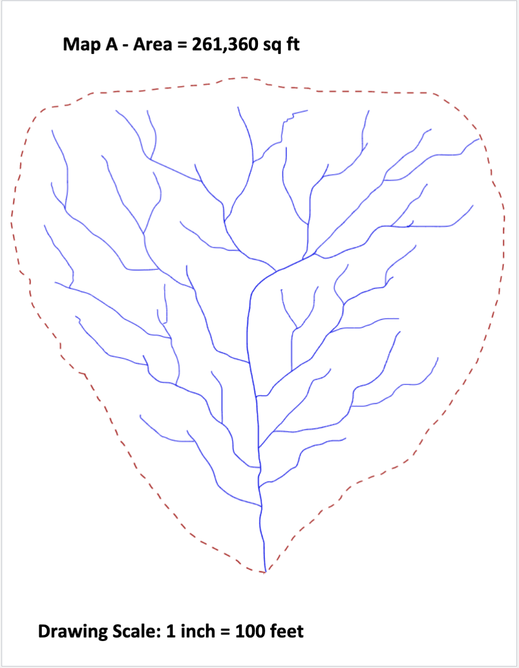 Solved 1) Prioritize each stream by using Horton’s Law to | Chegg.com