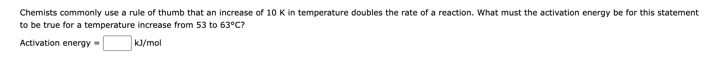Solved Chemists commonly use a rule of thumb that an | Chegg.com