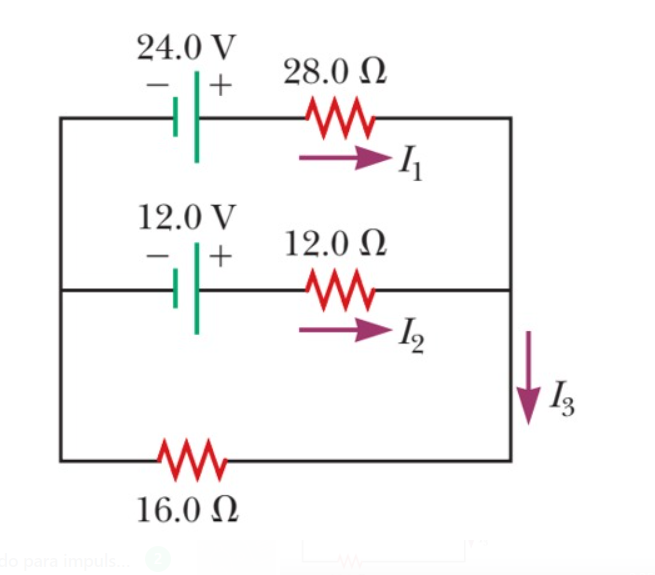Solved In the following circuit, determine the currents that | Chegg.com