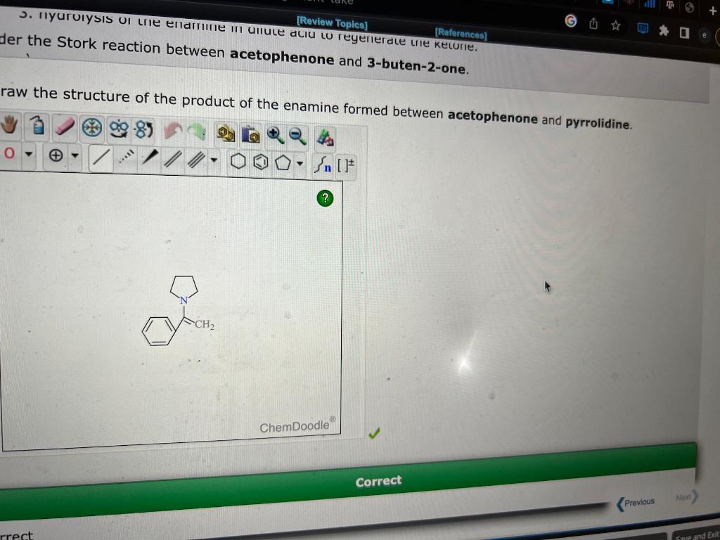 Solved Consider the Stork reaction between acetophenone and | Chegg.com