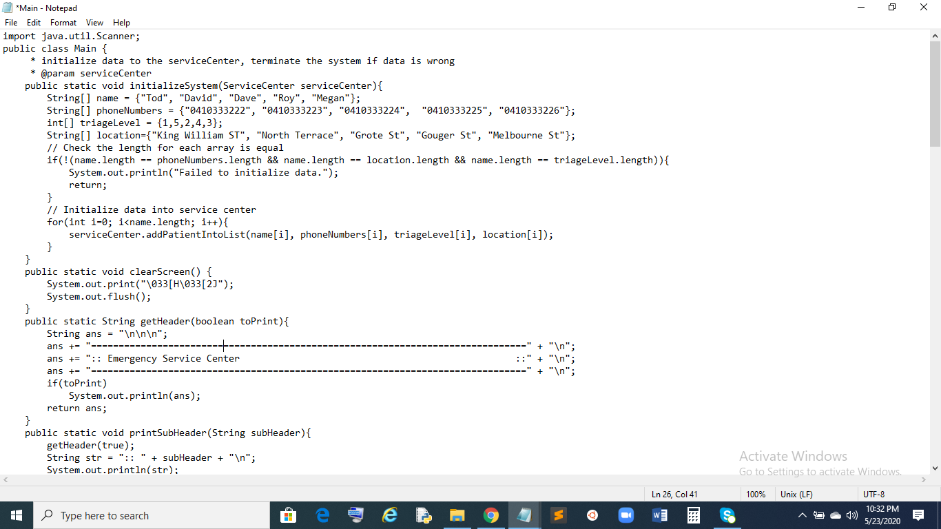 Solved You are a software developer in an Emergency Service | Chegg.com