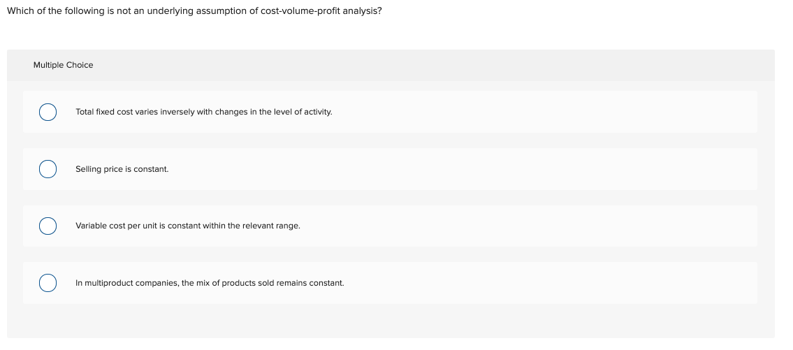 Solved Which of the following statements is false? Multiple | Chegg.com