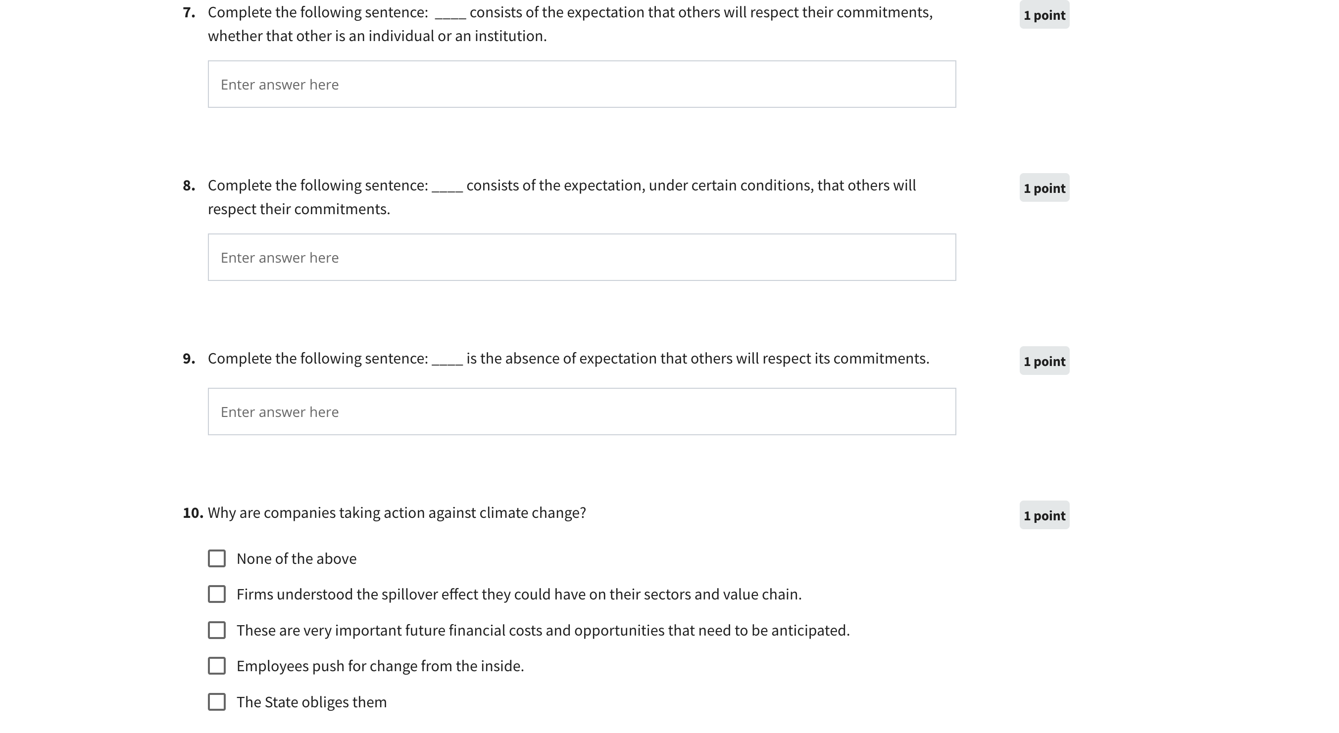 Solved 7. Complete the following sentence: consists of the | Chegg.com