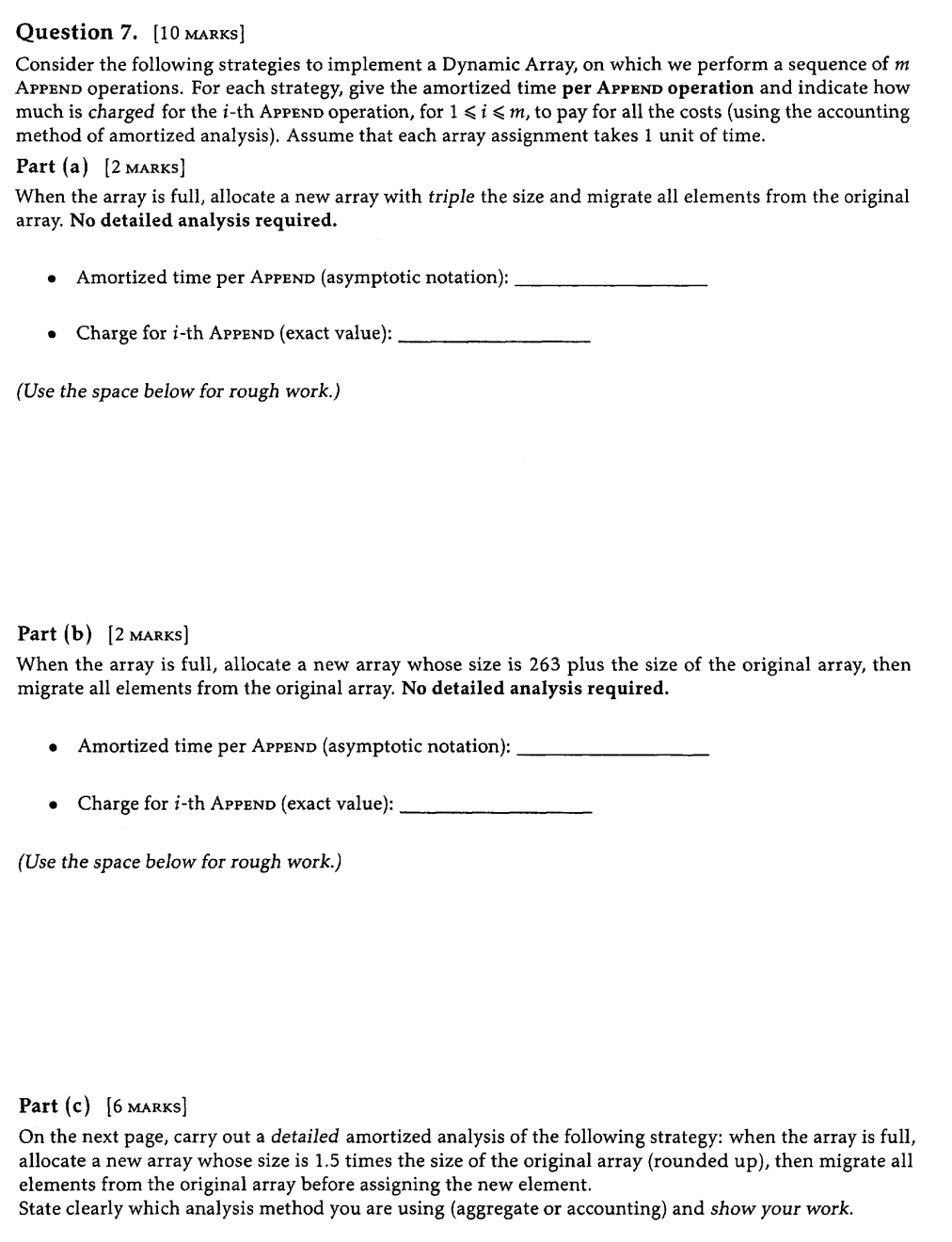 Solved Question 7. [10 MARKS] Consider the following | Chegg.com