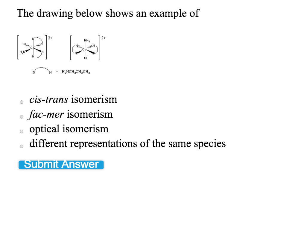 Solved The drawing below shows an example o:f 2+ 2+ NHo CI | Chegg.com