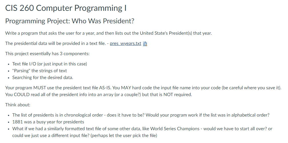 Solved Java Programming Project George Washington | Chegg.com