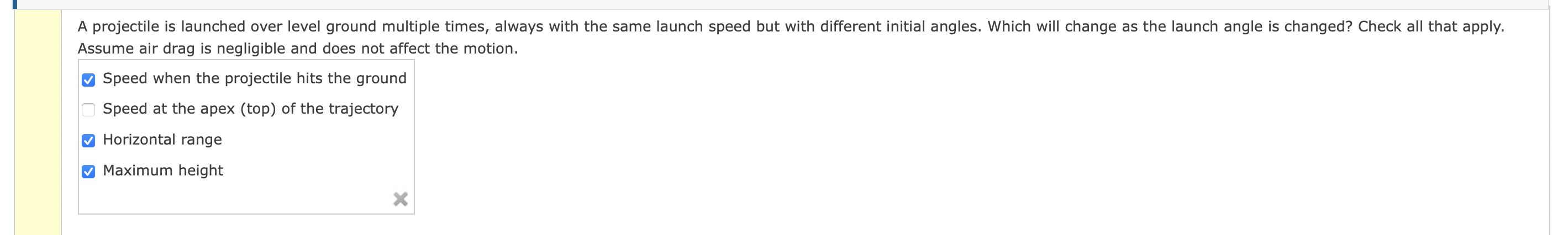 Solved Assume air drag is negligible and does not affect the | Chegg.com