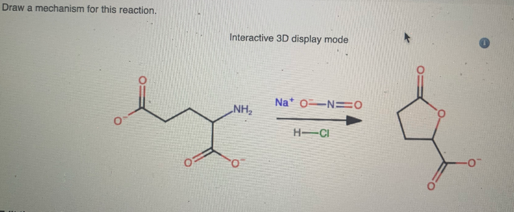 Solved Draw a mechanism for this reaction. Interactive 3D | Chegg.com