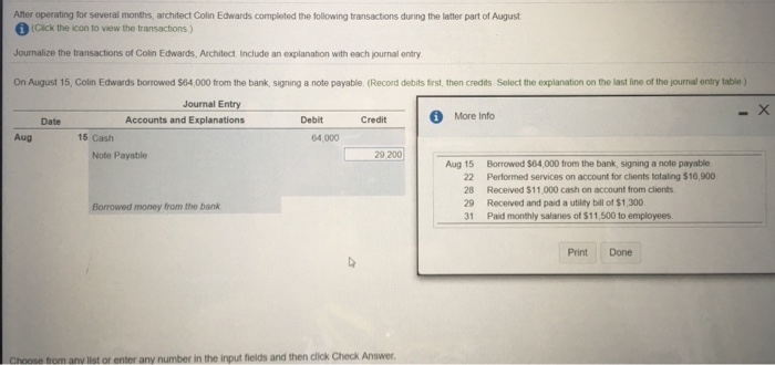 Solved Atter operating for several months, architect Colin | Chegg.com