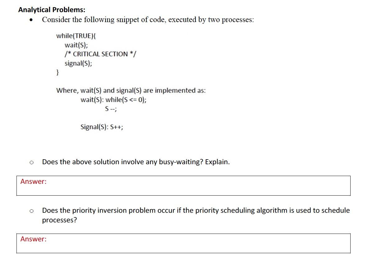 Solved Analytical Problems: Consider the following snippet | Chegg.com