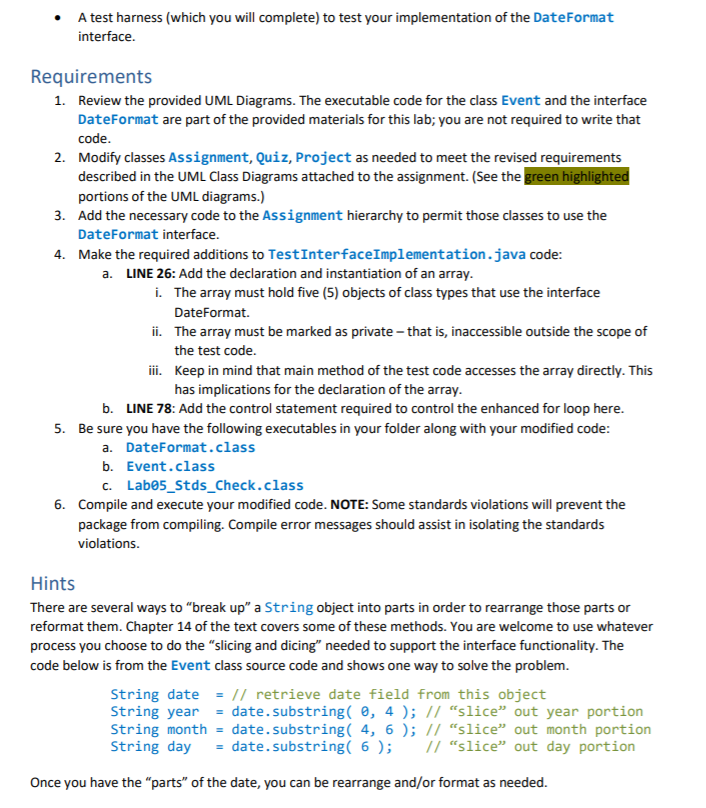 Help, I am stuck on my java code! What is the java | Chegg.com