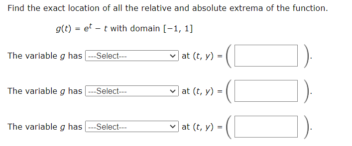 Solved Find the exact location of all the relative and | Chegg.com