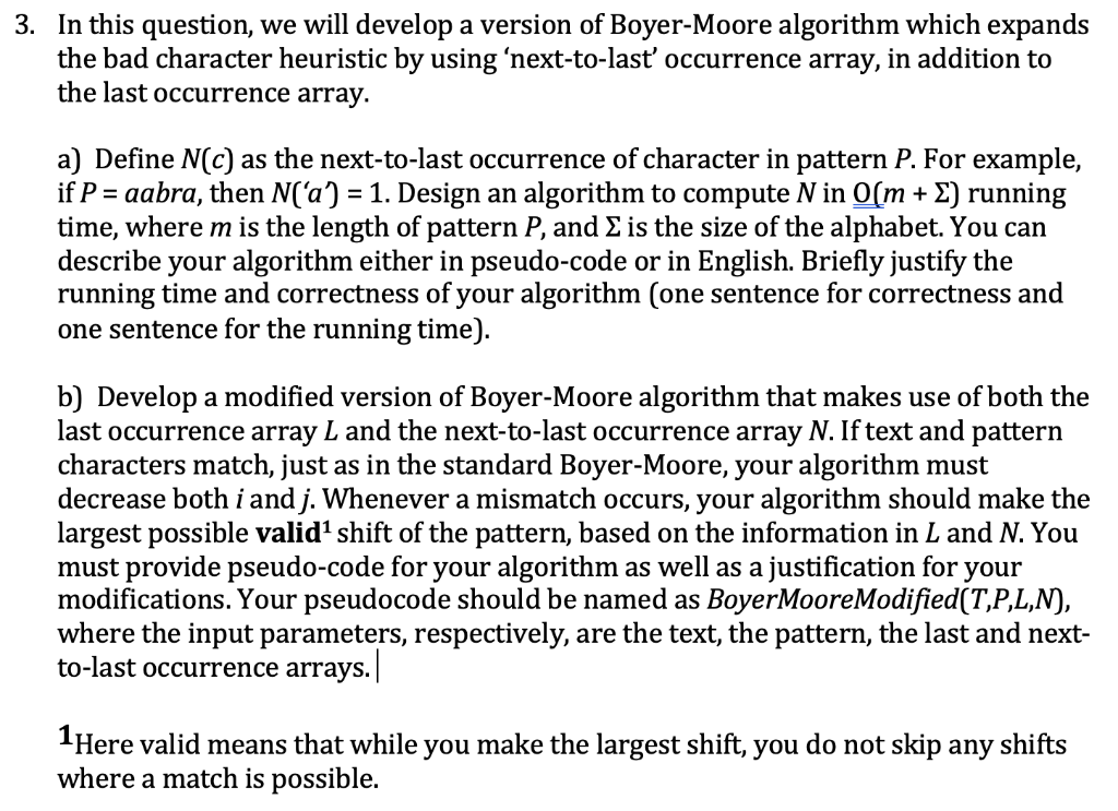 Solved In this question, we will develop a version of | Chegg.com