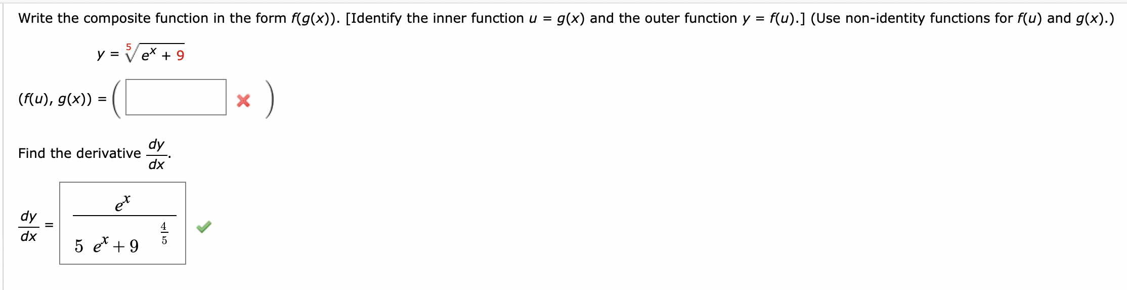 Solved Write the composite function in the form f(g(x)). | Chegg.com