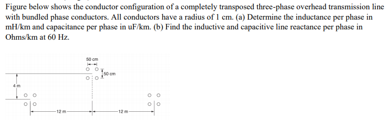Solved Figure below shows the conductor configuration of a | Chegg.com
