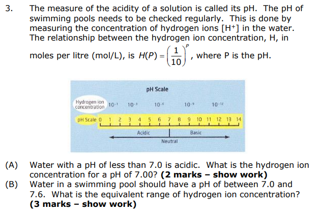 Solved 3. The measure of the acidity of a solution is called | Chegg.com