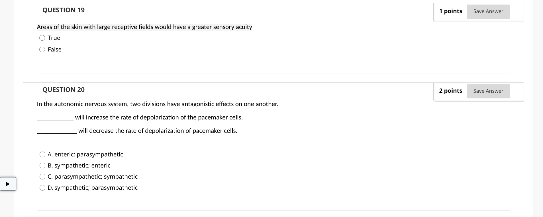 Solved QUESTION 15 1 points Save Answer A rapid decrease in | Chegg.com