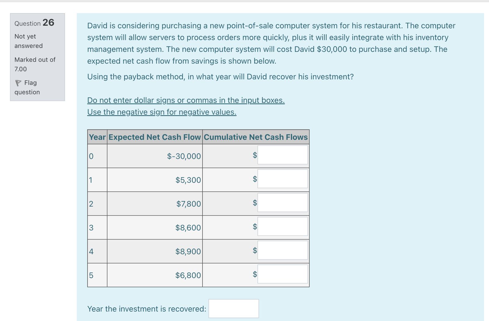 Solved David is considering purchasing a new point-of-sale | Chegg.com