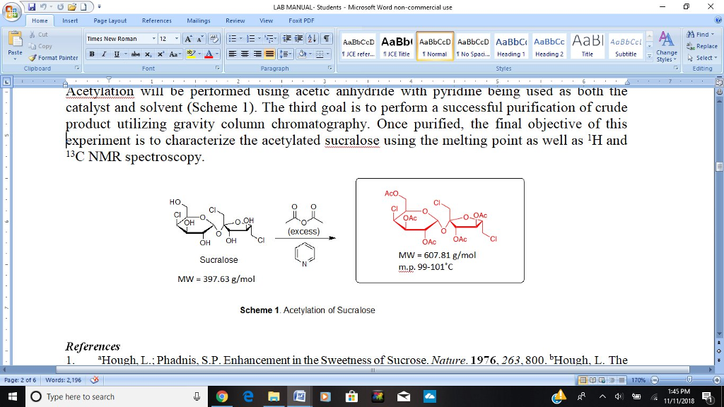 acetic anhydride pyridine acetylation