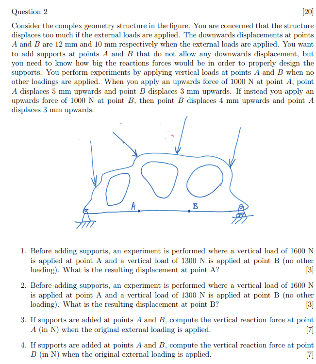 Solved Question 2 [20] Consider the complex geometry | Chegg.com