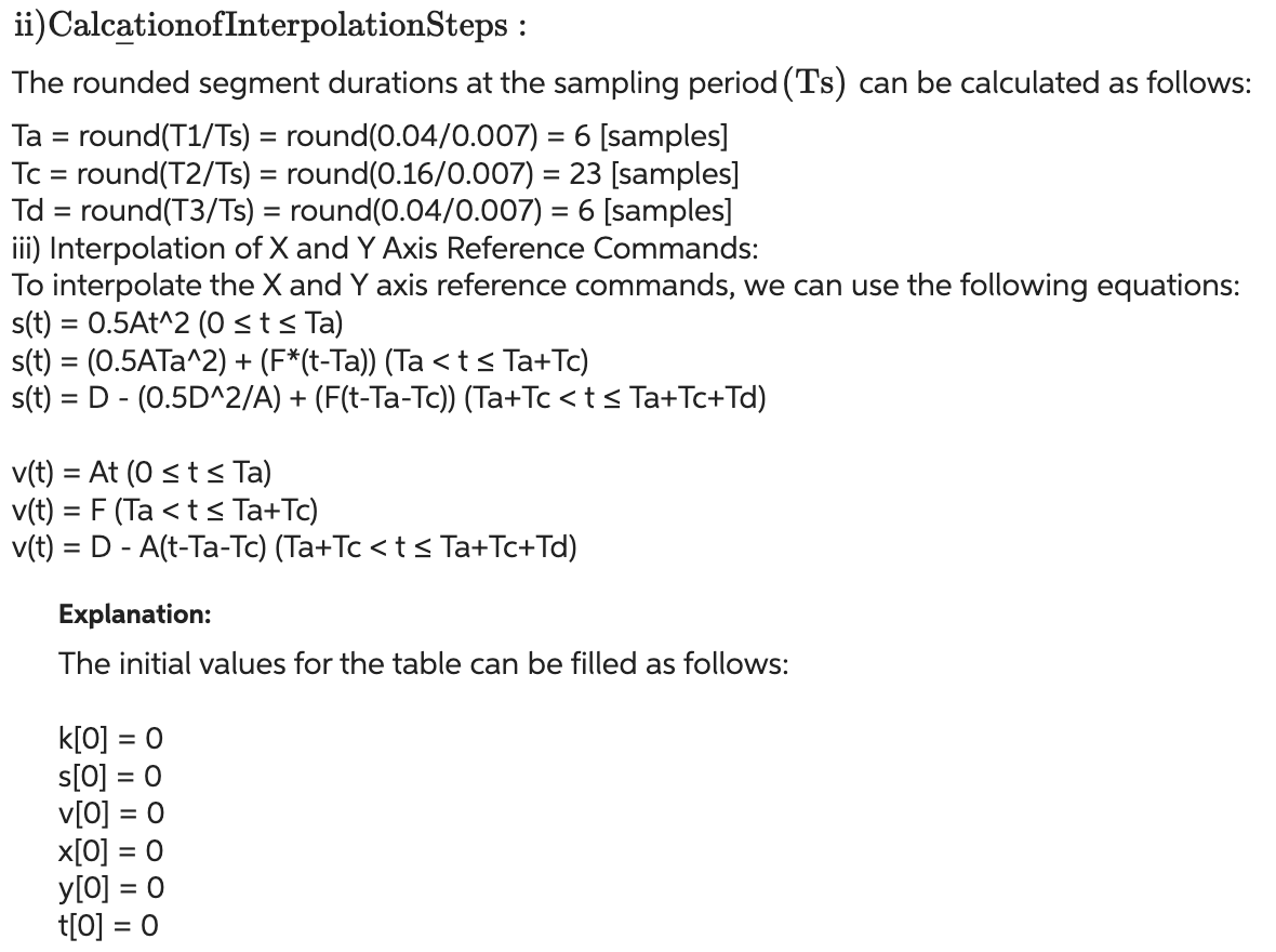 Solved Q6-Trajectory Generation Question (20 Points) A CNC | Chegg.com