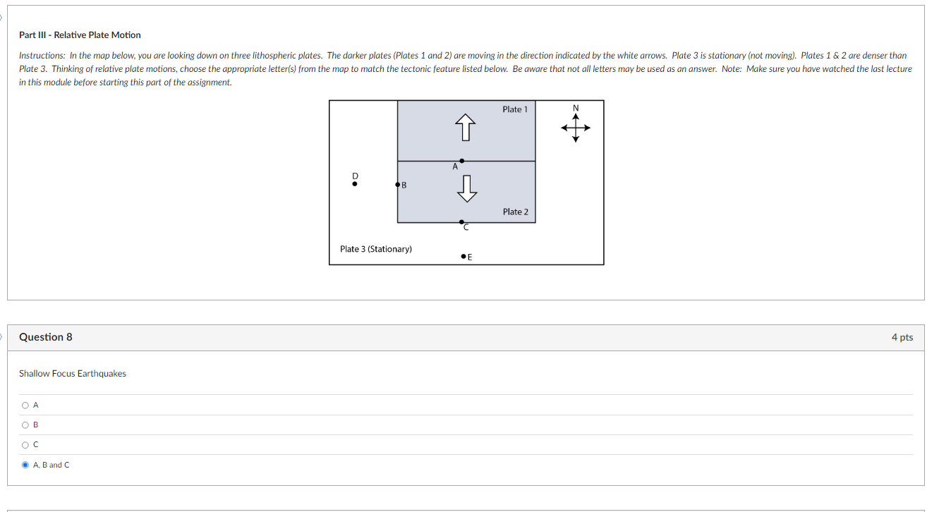 Solved Part III - ﻿Relative Plate Motionin this module | Chegg.com