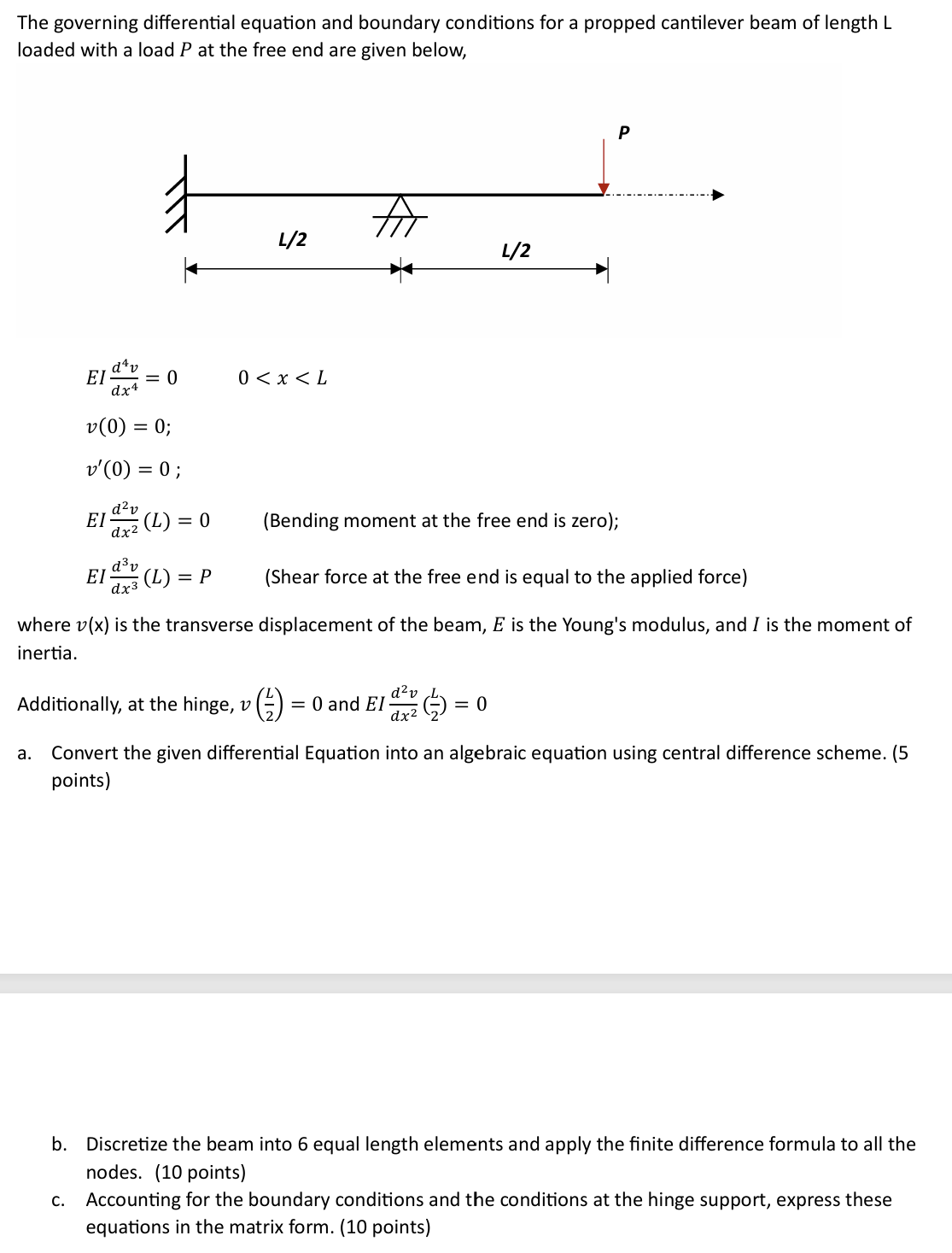 Solved by an EXPERT The governing differential equation and boundary | Chegg.com