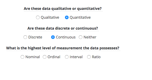 Solved Classify The Following Data Indicate Whether The