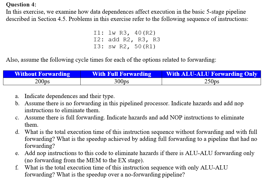 Question 1: The basic single-cycle MIPS | Chegg.com Question 1: The basic single-cycle MIPS | Chegg.com