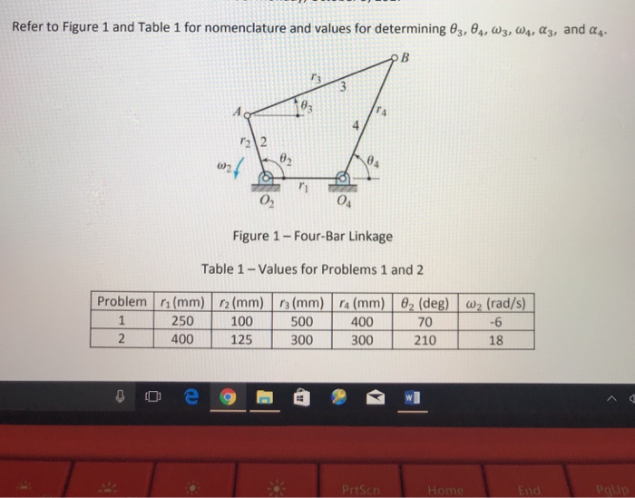 Solved Refer to Figure 1 and Table 1 for nomenclature and | Chegg.com