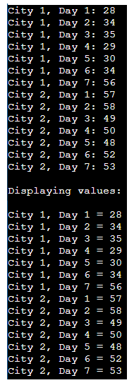 Solved Design a C program to store temperature of two cities | Chegg.com