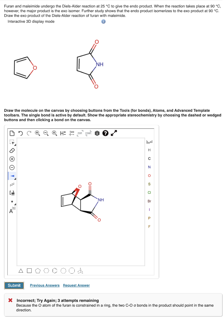 Solved Furan and maleimide undergo the Diels-Alder reaction | Chegg.com