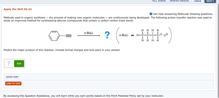Solved Methods used in organic synthesis the process of | Chegg.com