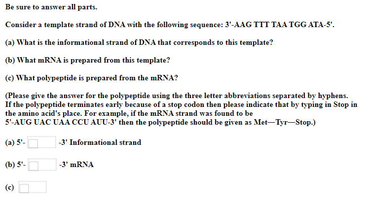 Solved Be sure to answer all parts. Consider a template | Chegg.com