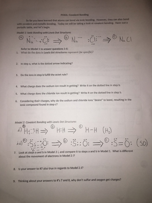 Chemical Bonding Pogil Activity 3 Answer Key