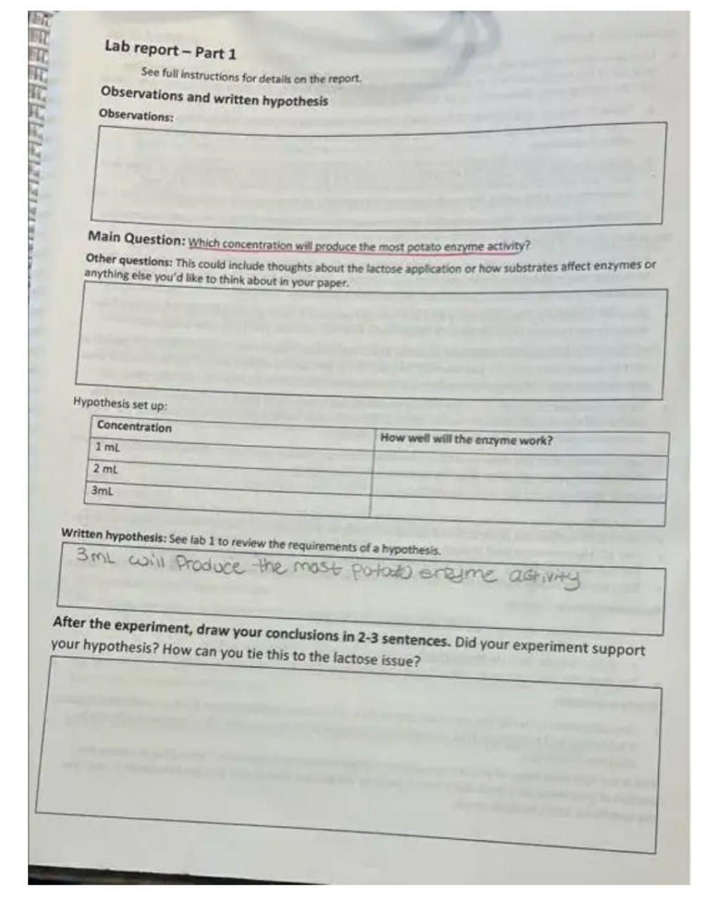 Lab report - Part 1 See full instructions for details | Chegg.com