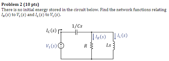 Solved Problem 2(10pts) There is no initial energy stored in | Chegg.com