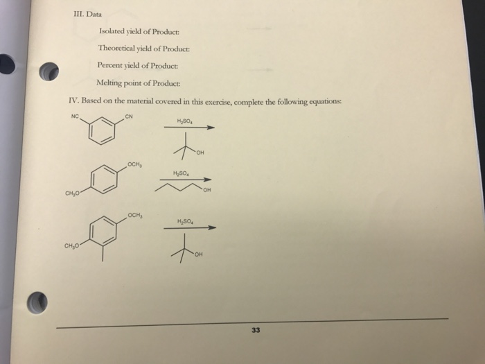 Solved Data Isolated yield of Product; Theoretical yield | Chegg.com