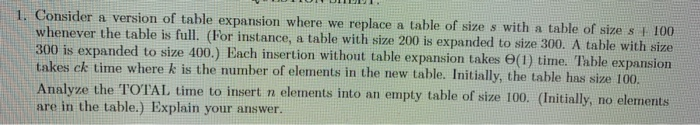 Solved ersion of table expansion where we replace a table of | Chegg.com