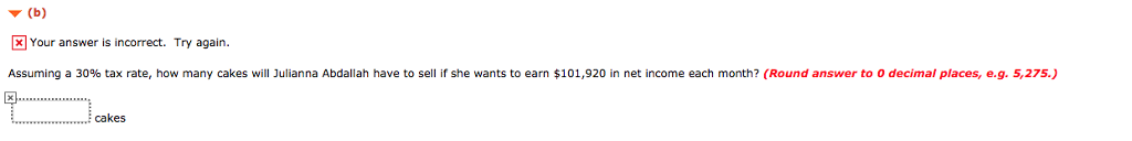 Solved Exercise 3-7 (Part Level Submission) Julianna | Chegg.com