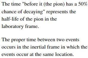 Solved The half-life, at rest, of a positive pion is 1.80 x | Chegg.com