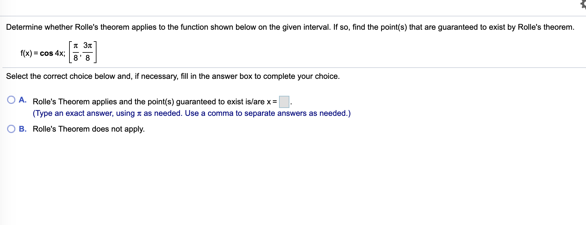 Solved Determine Whether Rolles Theorem Applies To The